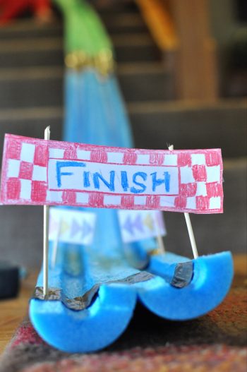 Pool Noodle Marble Race Track | Fun Family Crafts