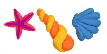 Clay Seashell Erasers | Fun Family Crafts