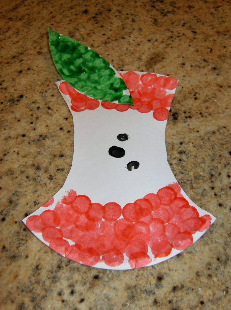 Paper Plate Apple Core | Fun Family Crafts