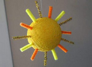 Foam Sun Ornament | Fun Family Crafts