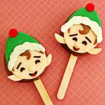 Chocolate Caramel Lollipop Elves | Fun Family Crafts