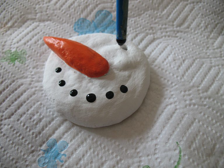 Salt Dough Snowman Ornament | Fun Family Crafts