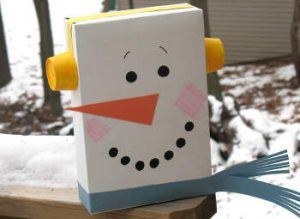 Cereal Box Snowman | Fun Family Crafts