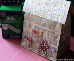 Paper Bag Gingerbread House | Fun Family Crafts