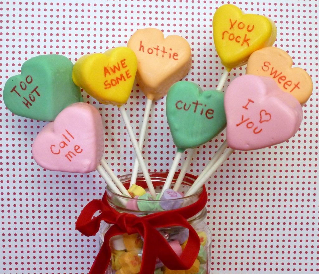 Conversation Heart Pops | Fun Family Crafts