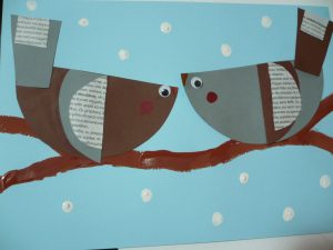 Winter Paper Birds | Fun Family Crafts