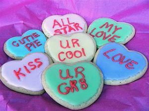 Conversation Heart Cookies | Fun Family Crafts