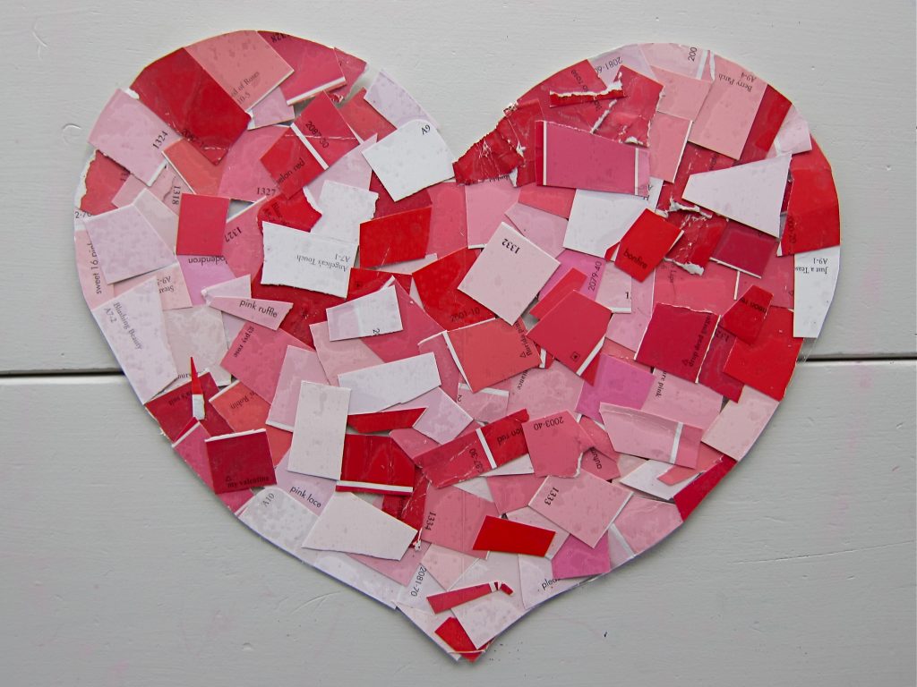 Paint Chip Hearts | Fun Family Crafts