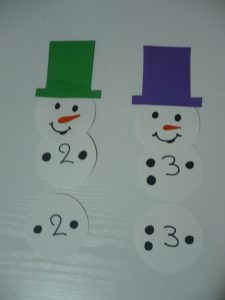 Snowman Counting Game | Fun Family Crafts