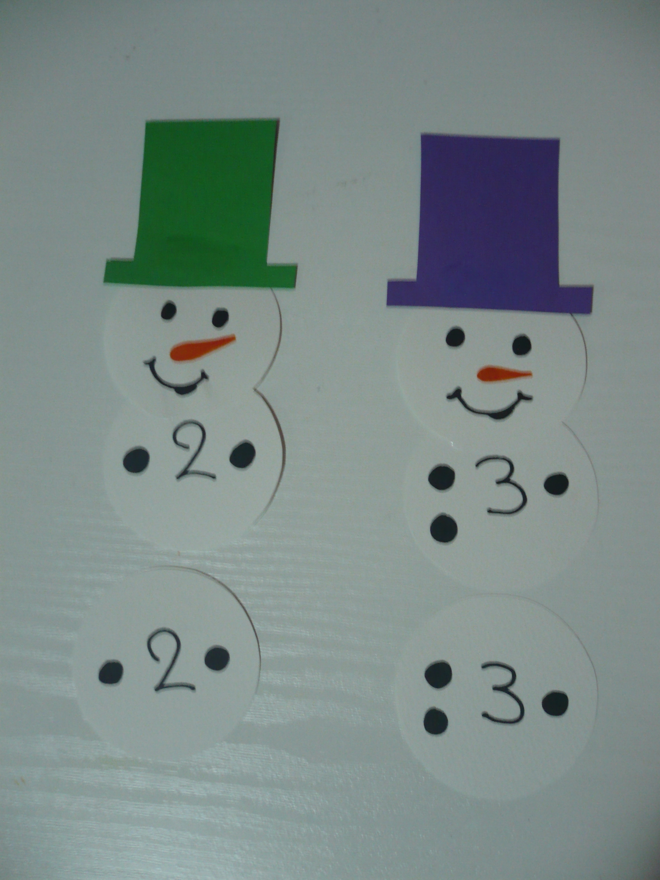 Snowman Counting Game | Fun Family Crafts