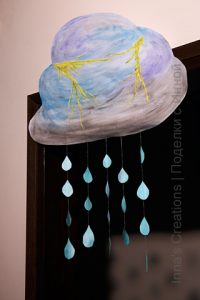 Clouds and Rain Mobile | Fun Family Crafts