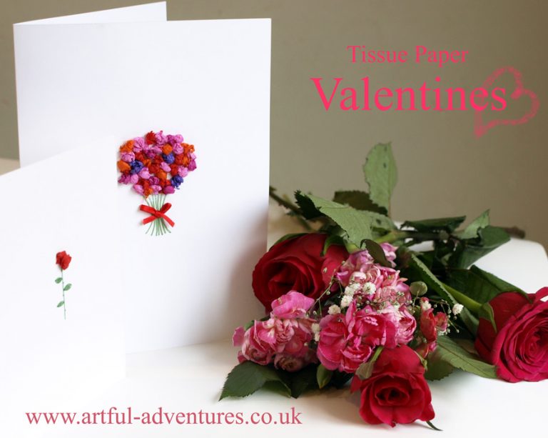 Tissue Paper Valentines | Fun Family Crafts