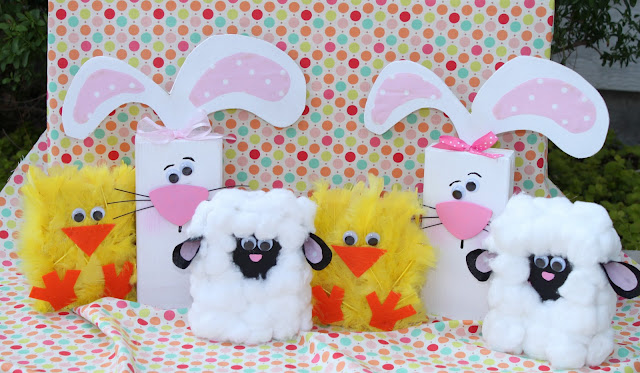 Wood Bunnies, Lambs and Chicks | Fun Family Crafts