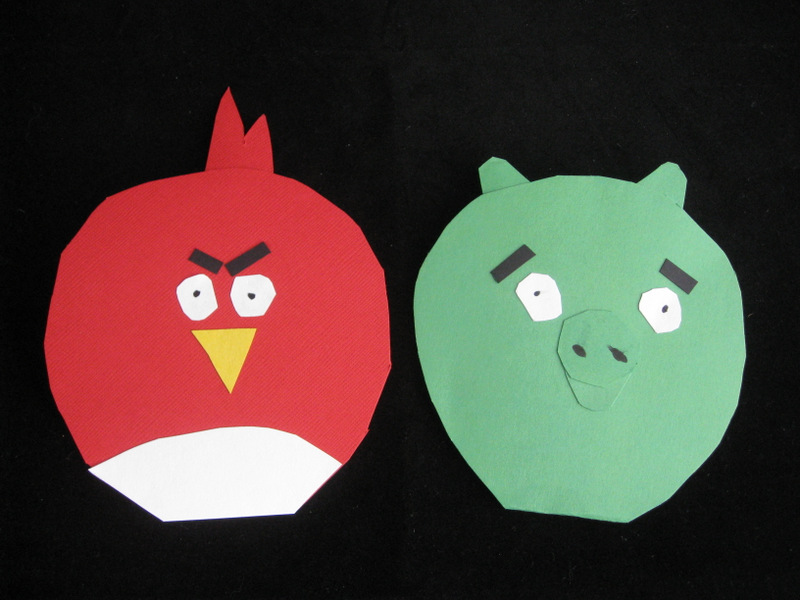 Angry Birds Shaped Cards | Fun Family Crafts