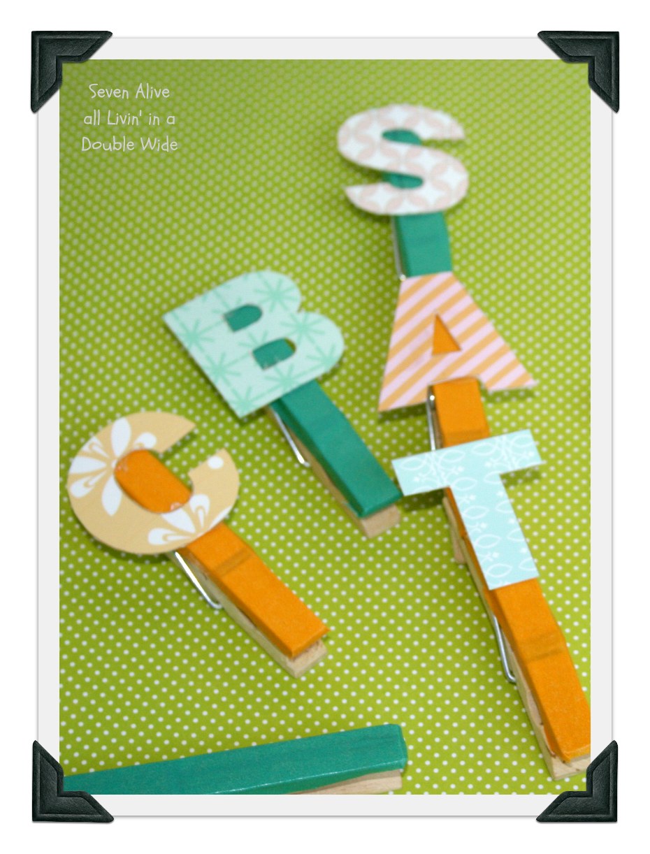 Clothes Pin Letters | Fun Family Crafts