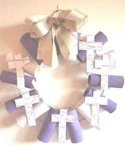 Easter Cross Wreath | Fun Family Crafts
