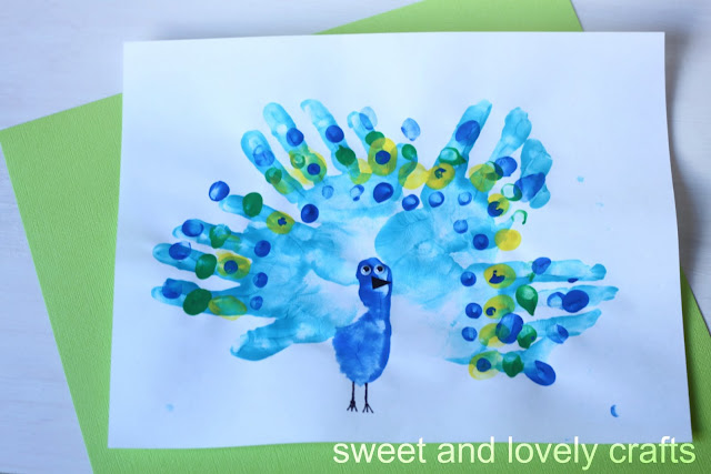 Handprint Peacocks | Fun Family Crafts