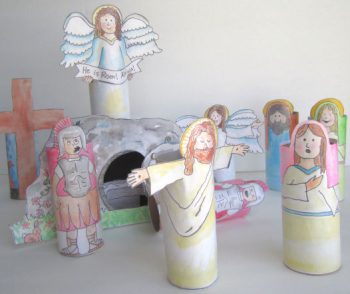Printable Cardboard Tube Resurrection Set | Fun Family Crafts
