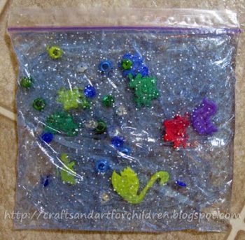 Ocean Sensory Bag | Fun Family Crafts