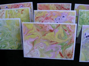 Marbled Paper Notecards | Fun Family Crafts