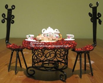 Miniature Table for Two | Fun Family Crafts