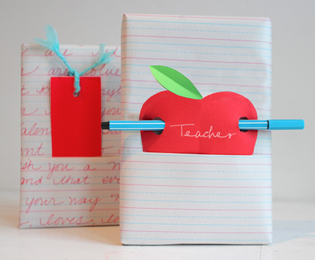 Teacher Gift Wrap | Fun Family Crafts