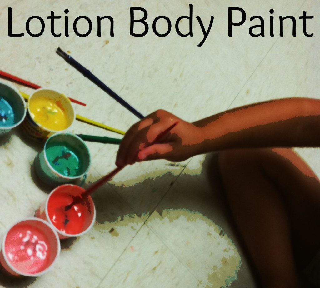Baby Lotion Body Paint | Fun Family Crafts