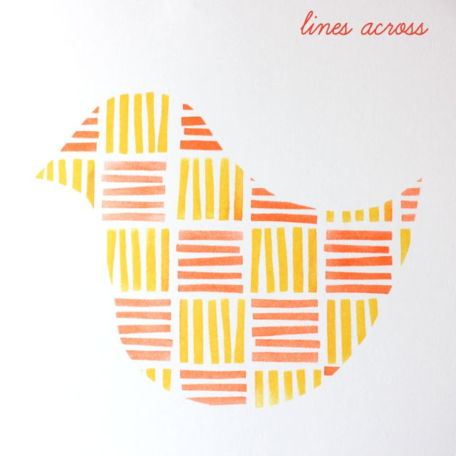 Cross Hatch Pictures & Stamp | Fun Family Crafts