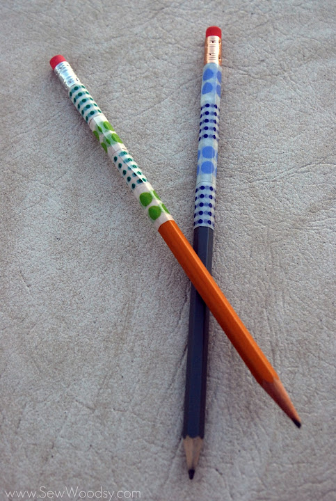 Washi Tape Pencil Wraps | Fun Family Crafts