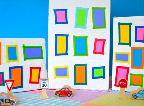 Cardboard City Buildings | Fun Family Crafts