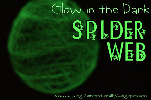 Glow in the Dark Spider Web | Fun Family Crafts