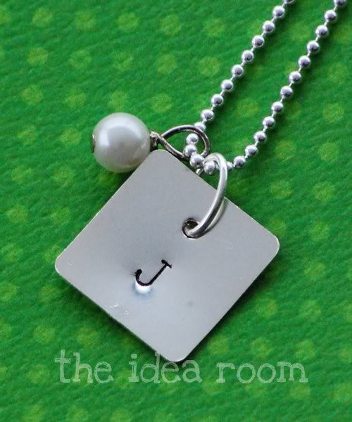Stamped Initial Necklaces | Fun Family Crafts