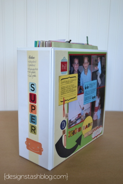 School Work Scrapbook | Fun Family Crafts
