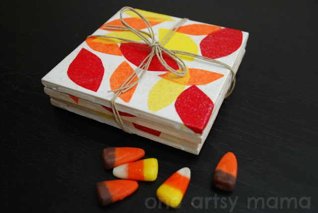 Fall Leaf Coasters | Fun Family Crafts