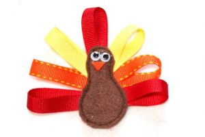 Turkey Hair Clip | Fun Family Crafts
