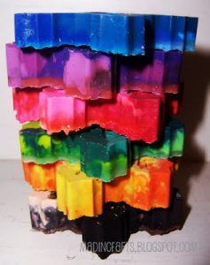 Recycled Crayon Snowflakes | Fun Family Crafts