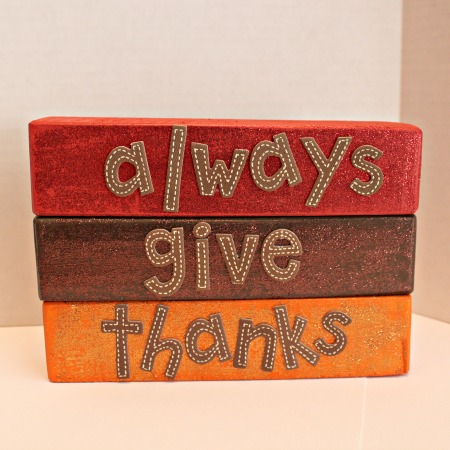 Thanksgiving Blocks | Fun Family Crafts