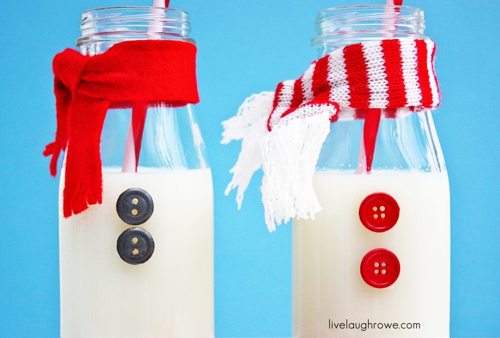 Snowman Milk Bottles | Fun Family Crafts