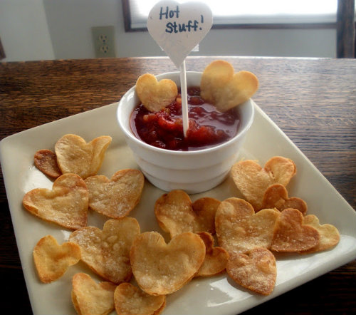 Heart Shaped Tortilla Chips | Fun Family Crafts