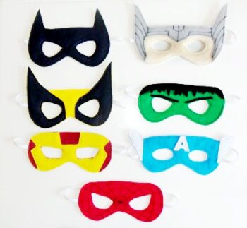 Superhero Party Masks | Fun Family Crafts