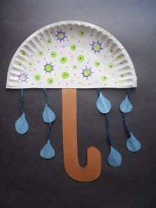 Paper Plate Umbrella | Fun Family Crafts