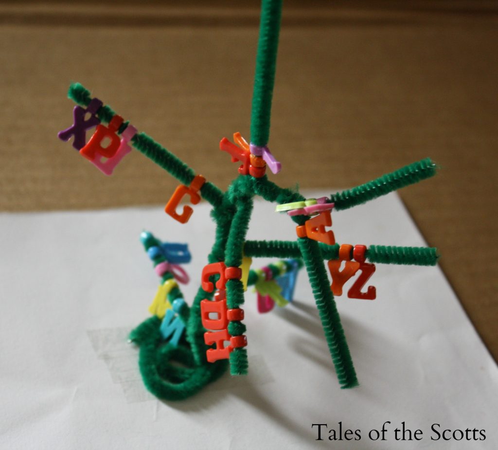 Chicka Chicka Boom Boom Inspired Alphabet Tree | Fun Family Crafts