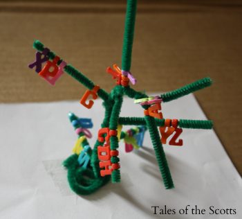 Chicka Chicka Boom Boom Inspired Alphabet Tree | Fun Family Crafts