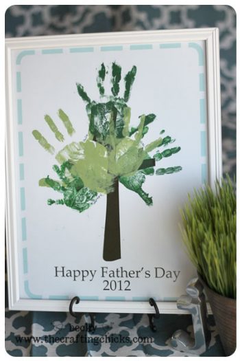 Father's Day Handprint Tree Printable | Fun Family Crafts