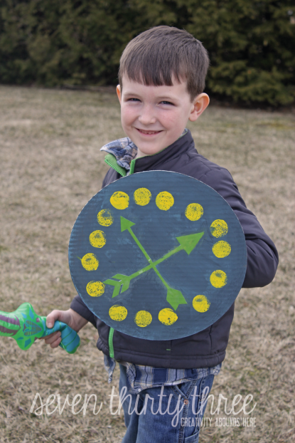 Cardboard Shield | Fun Family Crafts
