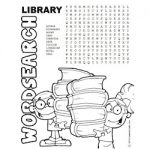 Library Word Search | Fun Family Crafts