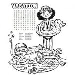 Printable Vacation Word Search & Coloring Page | Fun Family Crafts