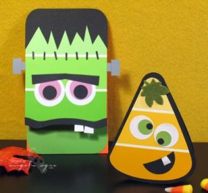 Halloween Paint Chip Cards | Fun Family Crafts