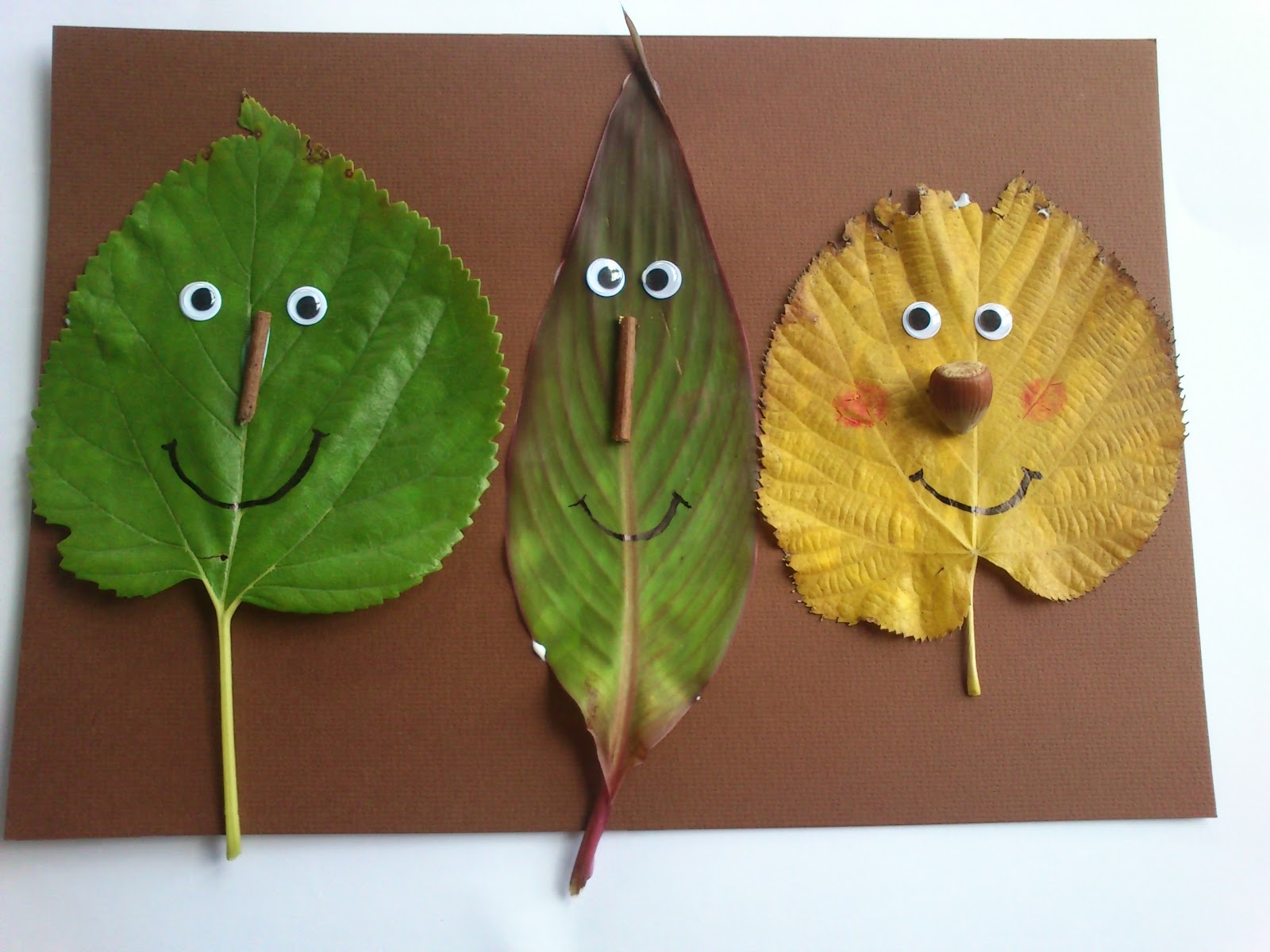 Faces From Fall Leaves Fun Family Crafts