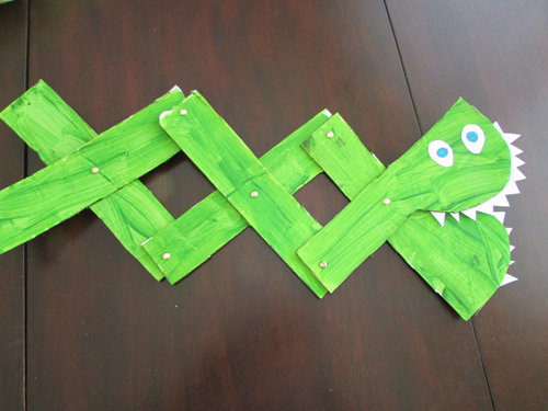 Cardboard Snapping Fish | Fun Family Crafts